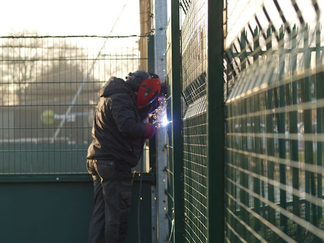 Industrial Fencing Contractors Bolton Bury | Steel Palisade Mesh Gates ...